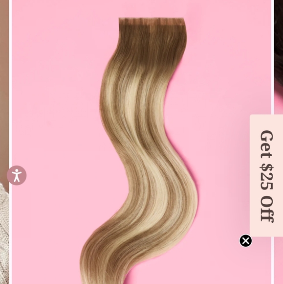 Glam Seamless | Other | Glam Seamless Ash Brown Highlights Hair ...